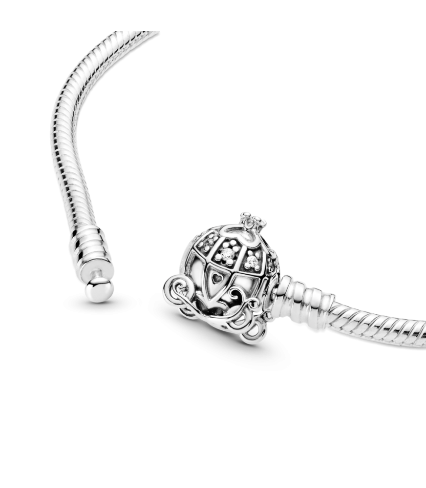 Pulsera Moments en plata de ley Carroza de Calabaza Cenicienta de Disney